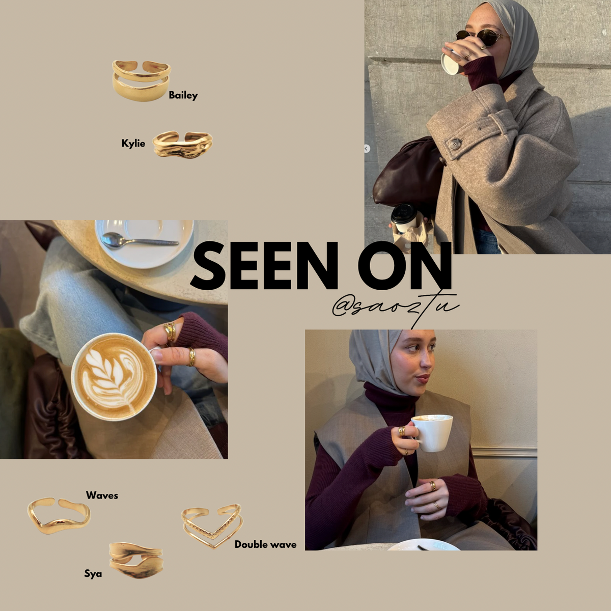 How to combine casual chic with chunky rings | Blog | Notbranded