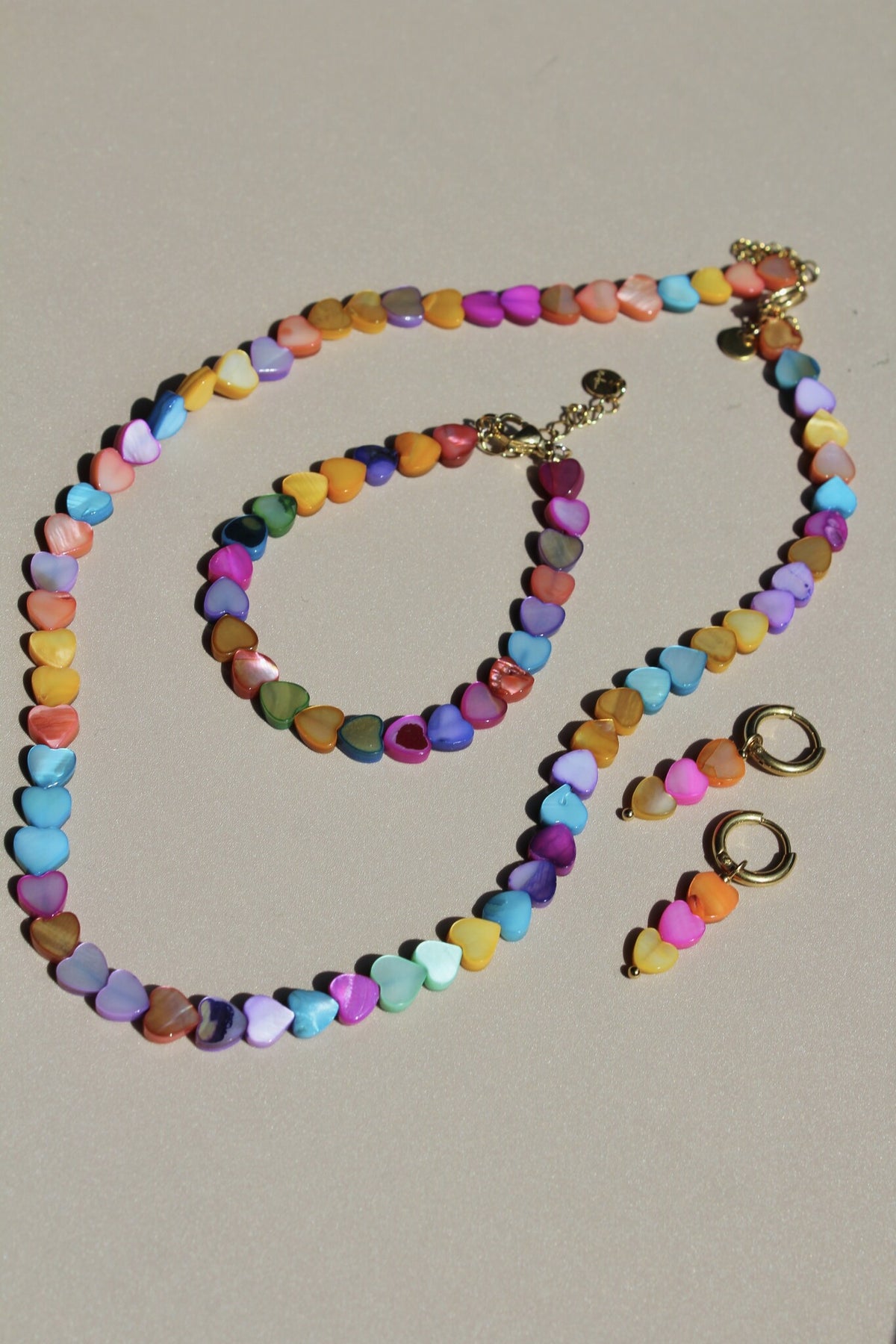 Heart to Heart | NECKLACE | Natural Stone | Stainless Steel | Notbranded